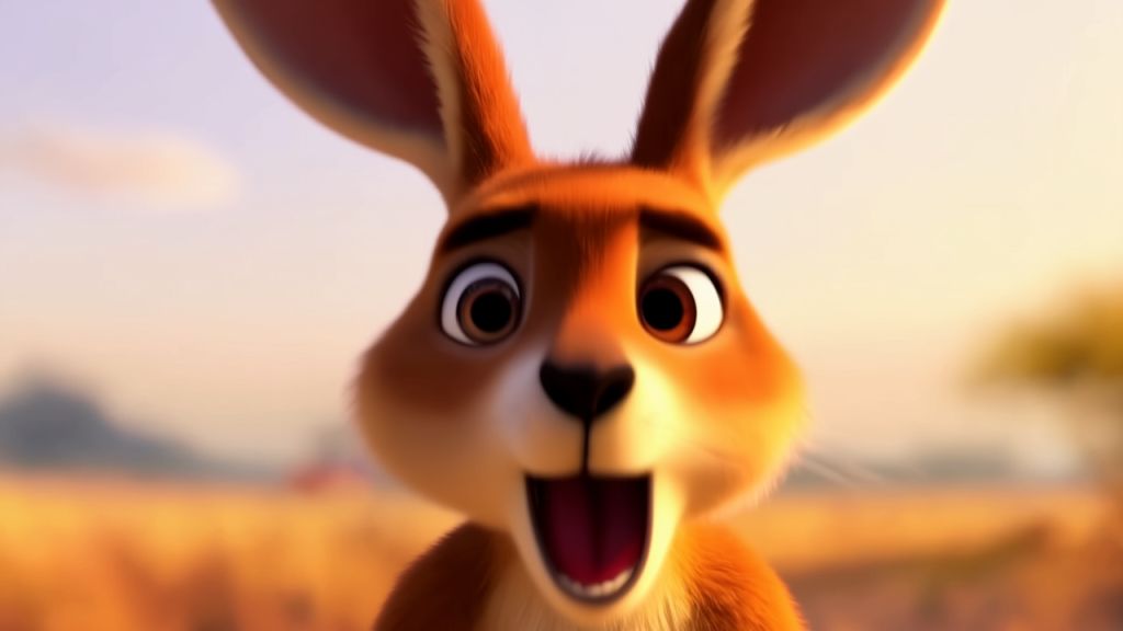 AI-Generated Pixar-Style Talking Kangaroo Images/Videos | vivago.ai