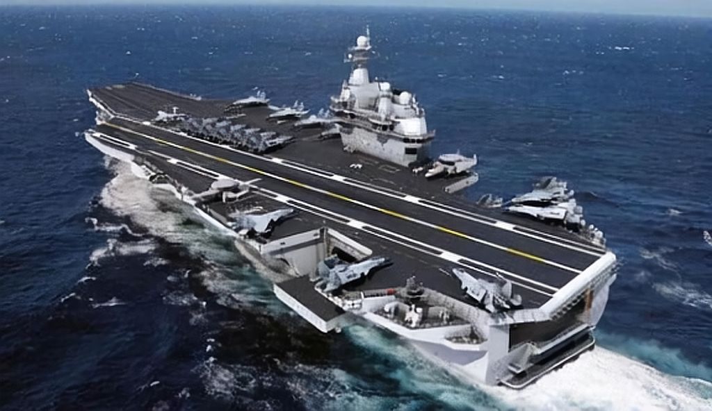AI-Generated Chinese Aircraft Carrier Aerial View Navy at Sea Images ...