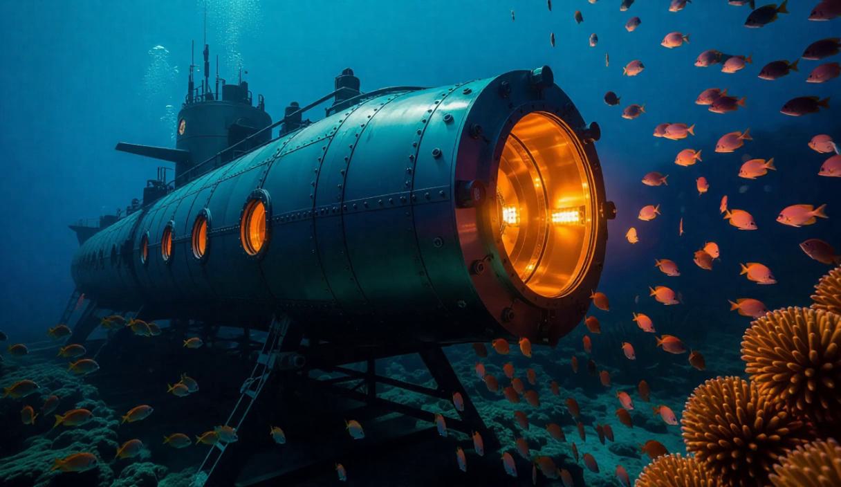 A team of innovative underwater scientists constructs a state-of-the ...