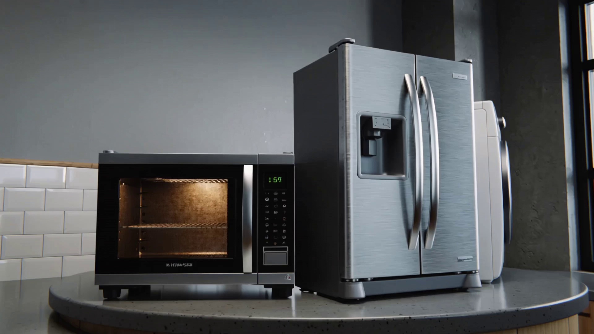 AI-Generated 3D Home Appliance Lineup Rotation Video | vivago.ai