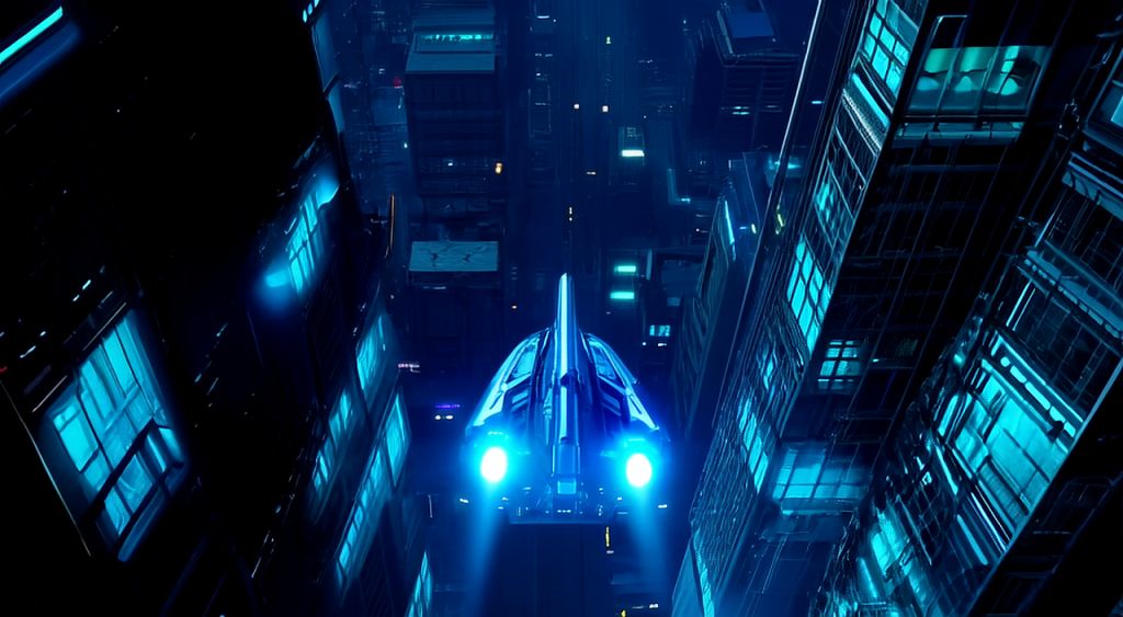 AI-Generated Interdimensional Spaceship, Cybertech Post-AI War Dystopia ...
